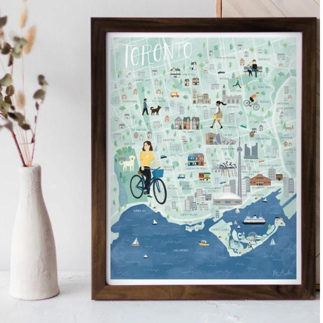 City of Toronto Illustrated Map | The REALTOR® Shop